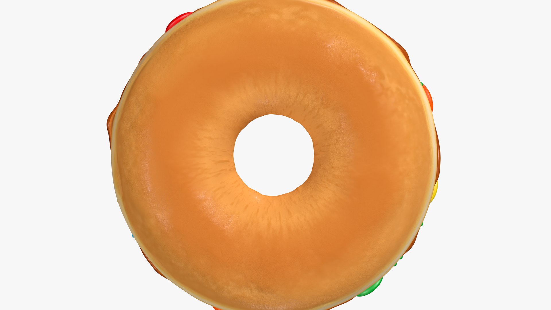 3D M and Ms Donuts Chocolate - TurboSquid 2179727