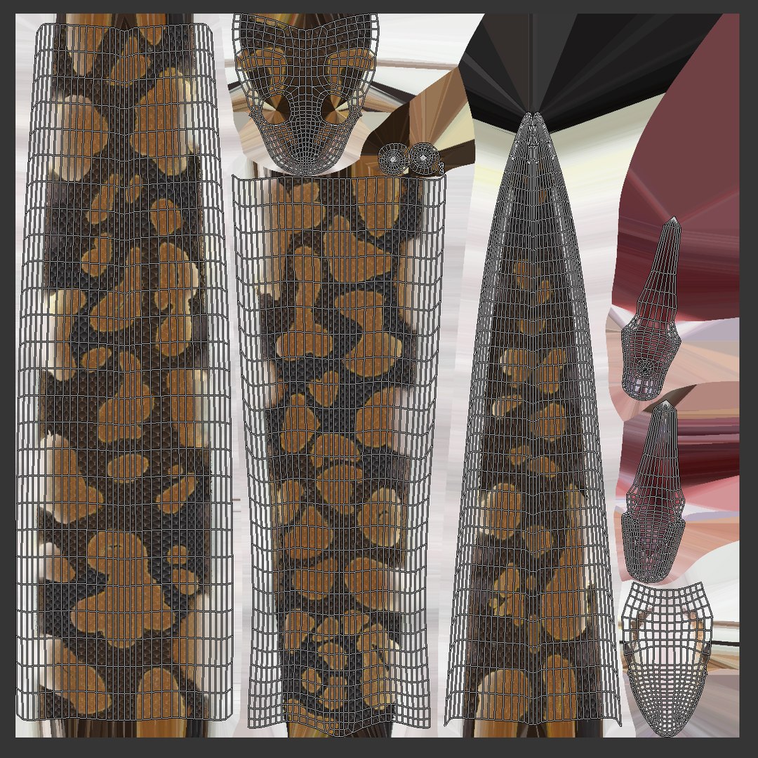 Ball Python Snake PBR 3D Model - TurboSquid 2199503