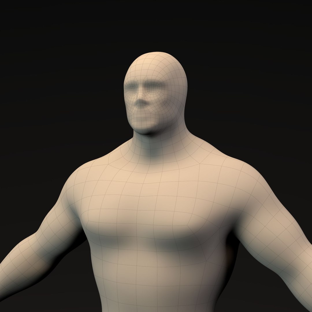 Free Bodybuilder Man Lores Base Mesh 3D - TurboSquid 2236600