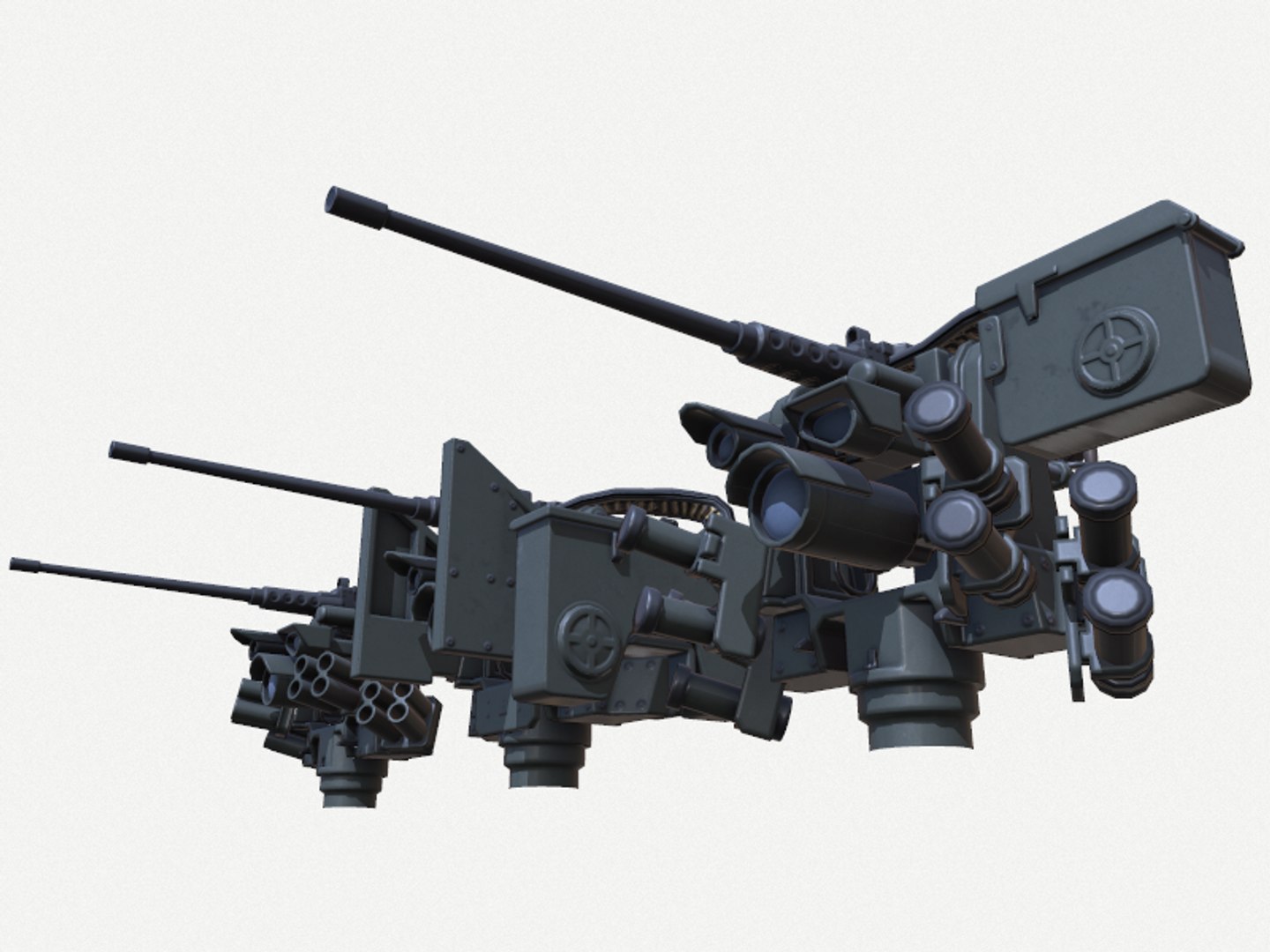 M153 Crows Ii Green 3D Model - TurboSquid 1431541