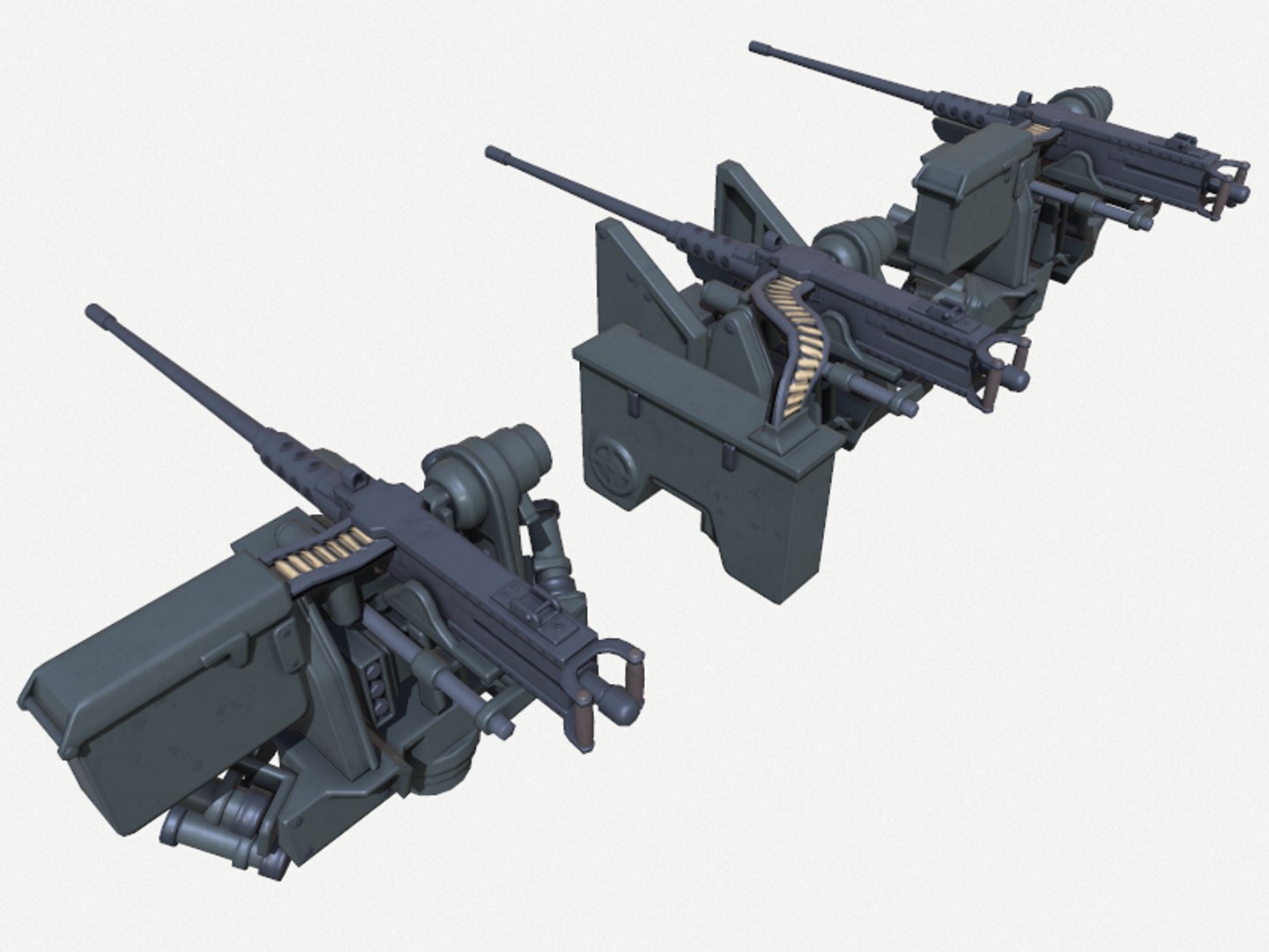 M153 Crows Ii Green 3D Model - TurboSquid 1431541