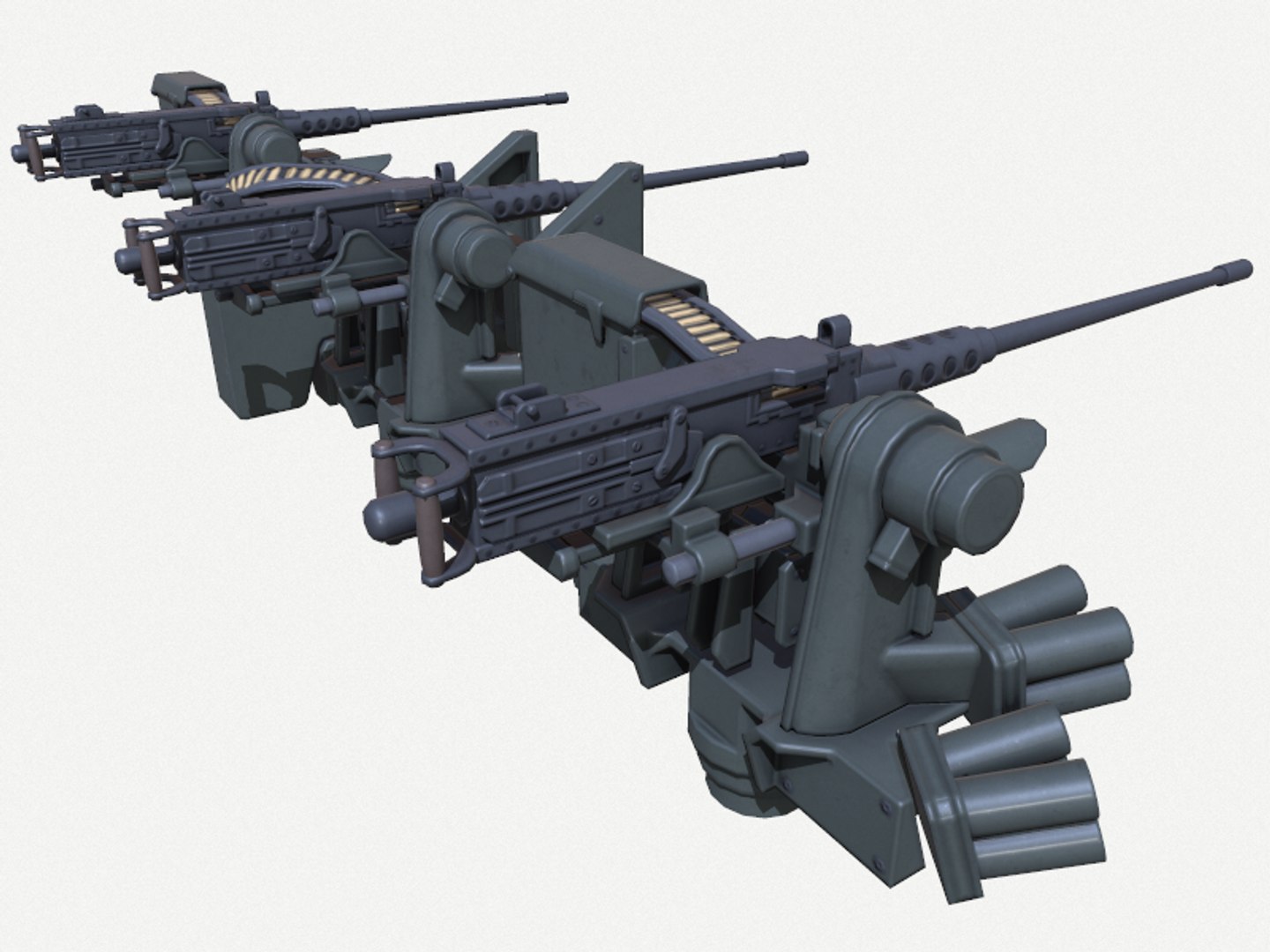 M153 Crows Ii Green 3D Model - TurboSquid 1431541