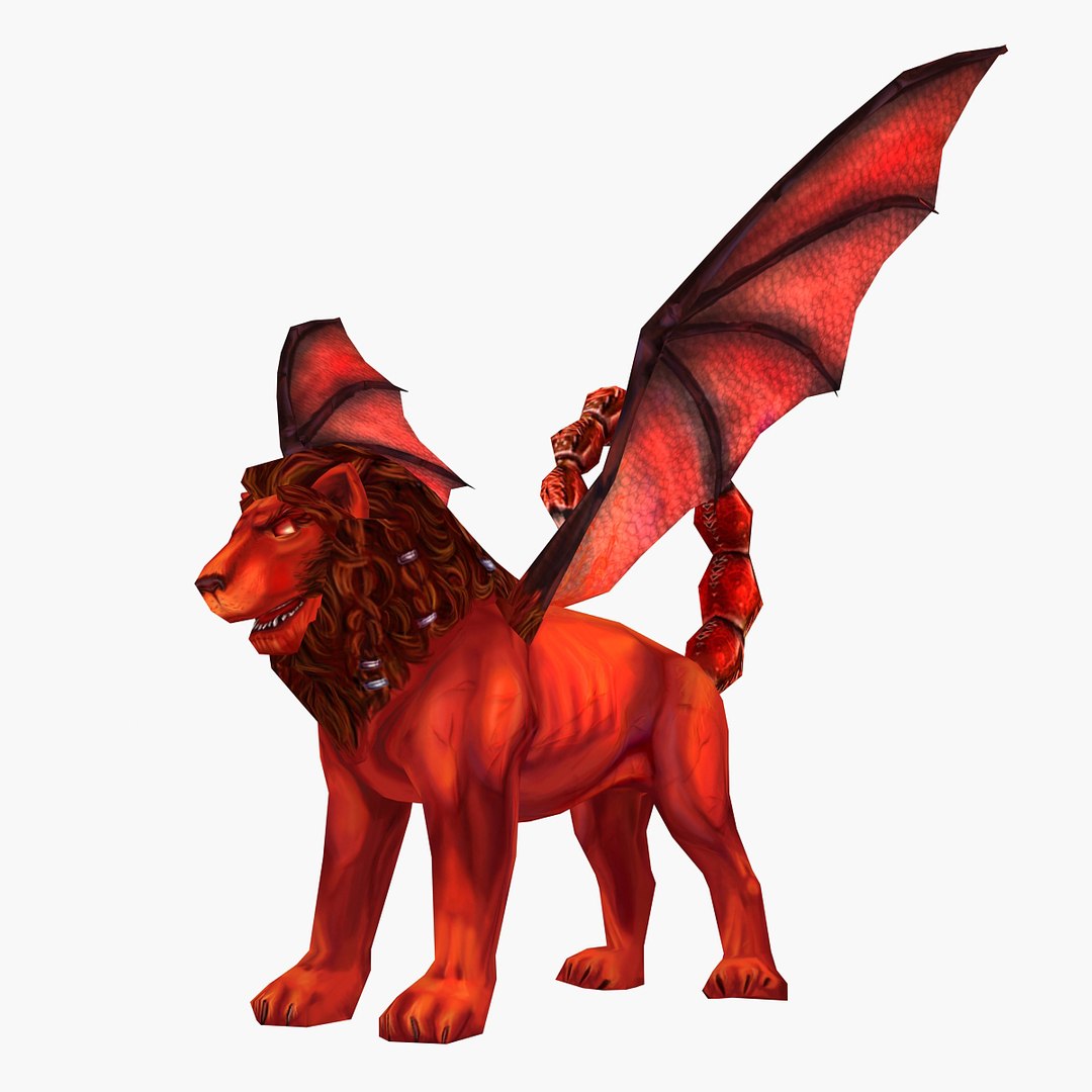 manticore hand painted 3d max