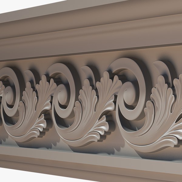 3d model decorate cornice ornament
