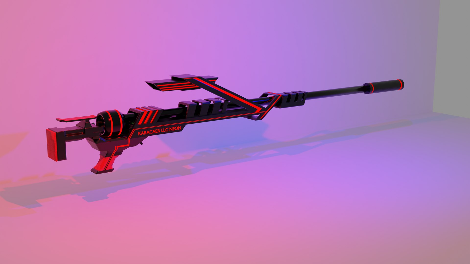3D Sniper Rifle Neon - TurboSquid 2136478