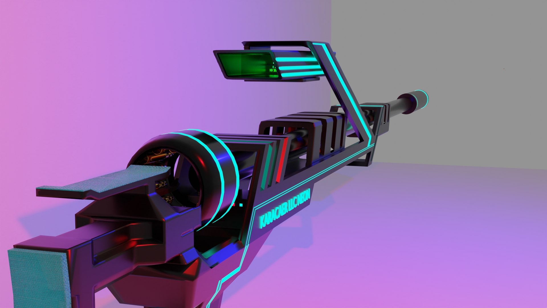 3D Sniper Rifle Neon - TurboSquid 2136478