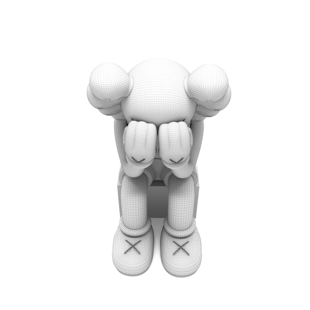 3d Model Kaws Sculpture Turbosquid 2271828