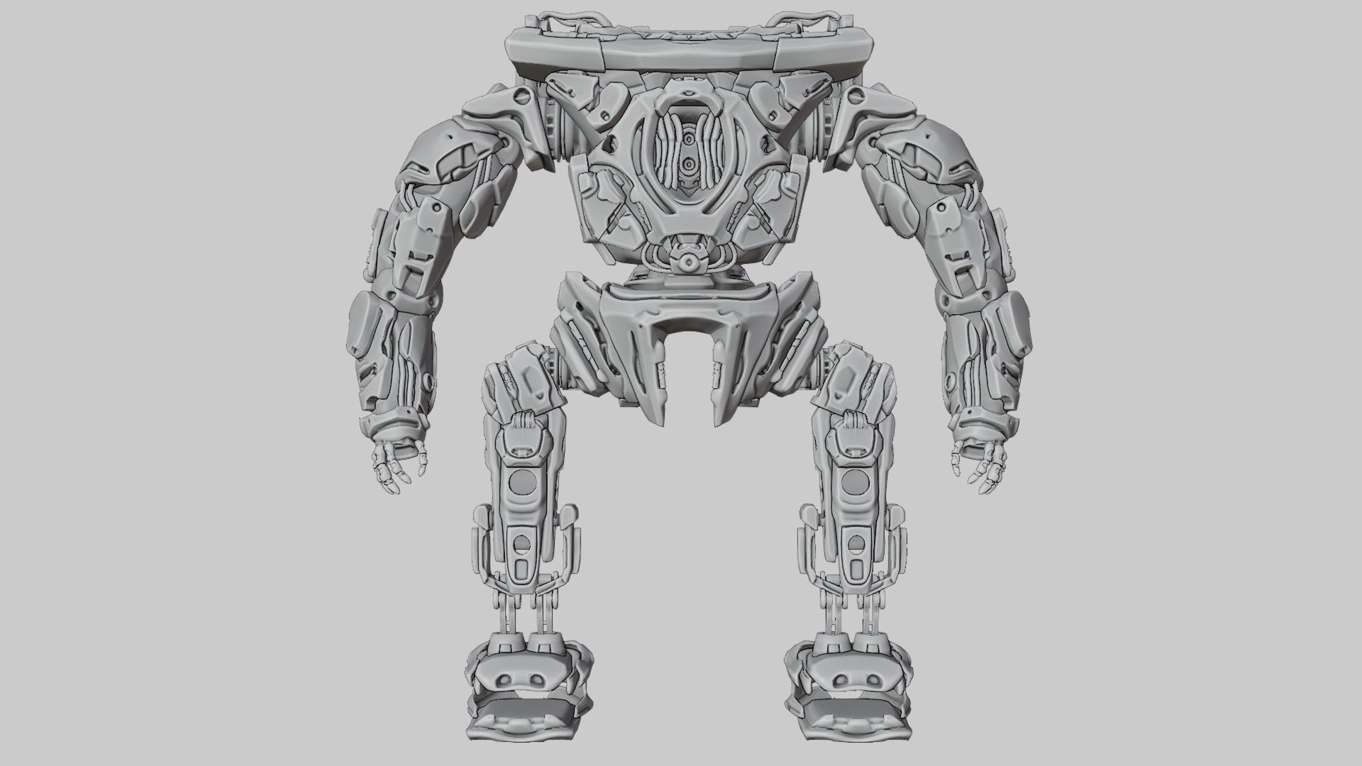 3D Robot Mech Warrior - TurboSquid 1768358