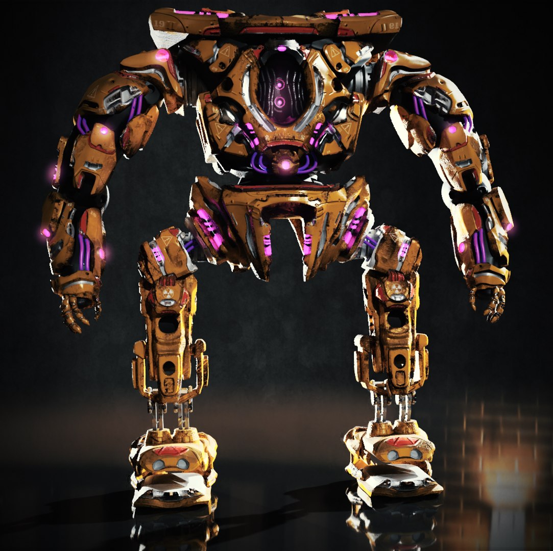 3D Robot Mech Warrior - TurboSquid 1768358