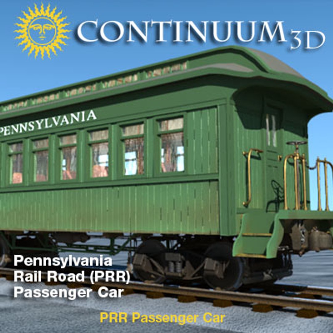 Prr Passenger Car 3d Model