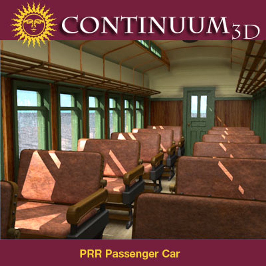 Prr Passenger Car 3d Model