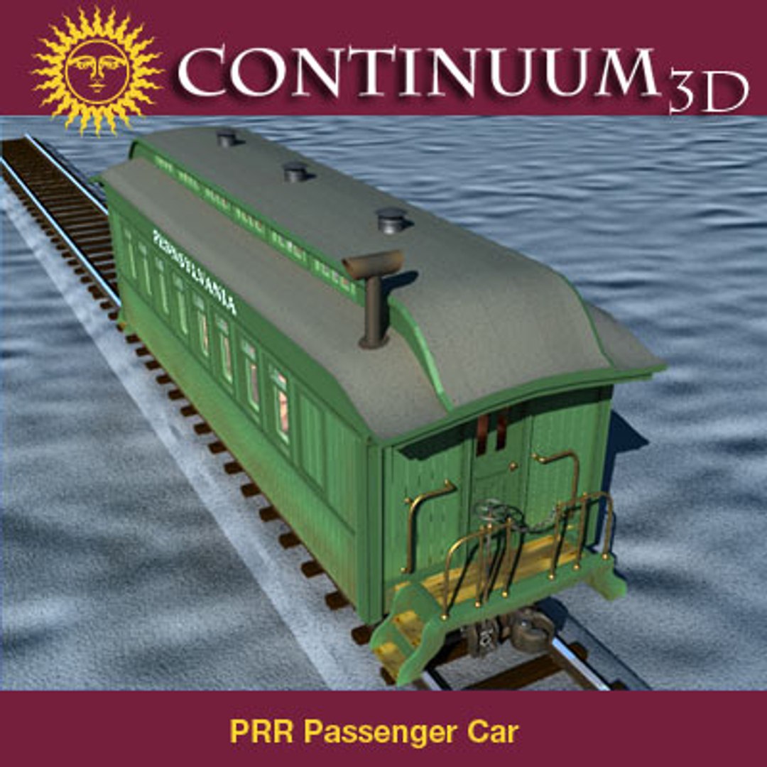Prr Passenger Car 3d Model