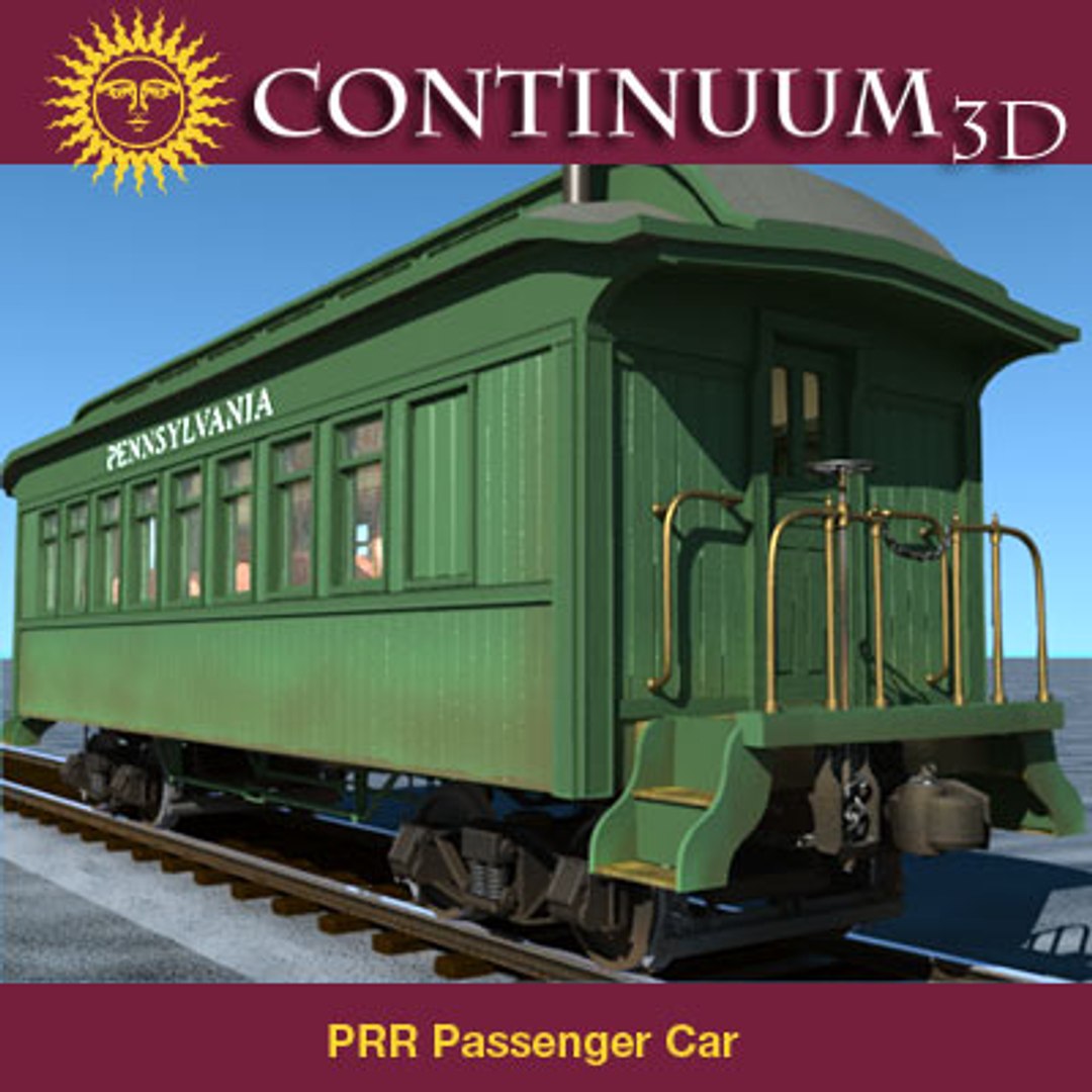Prr Passenger Car 3d Model