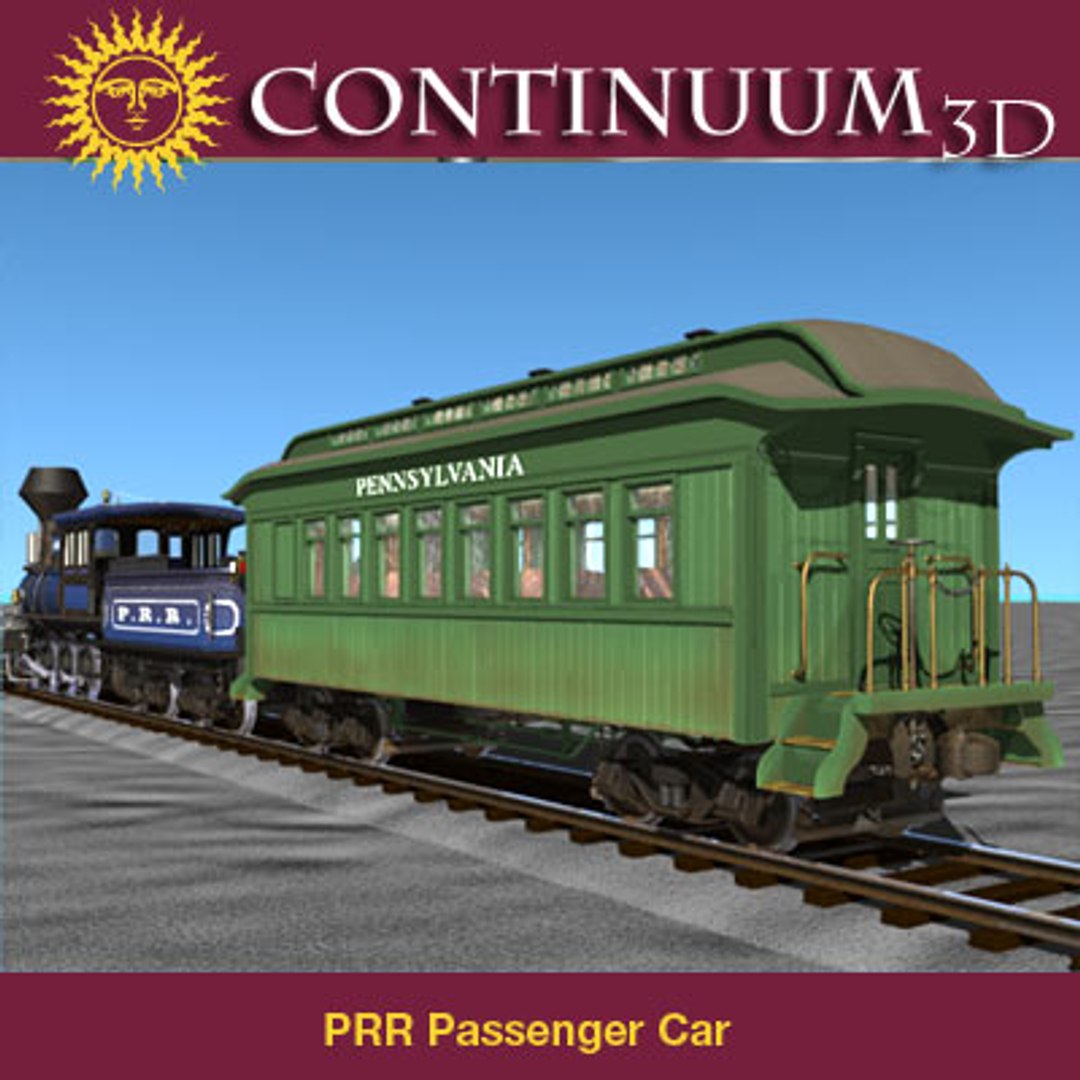 Prr Passenger Car 3d Model