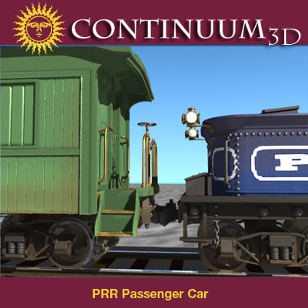 Prr Passenger Car 3d Model