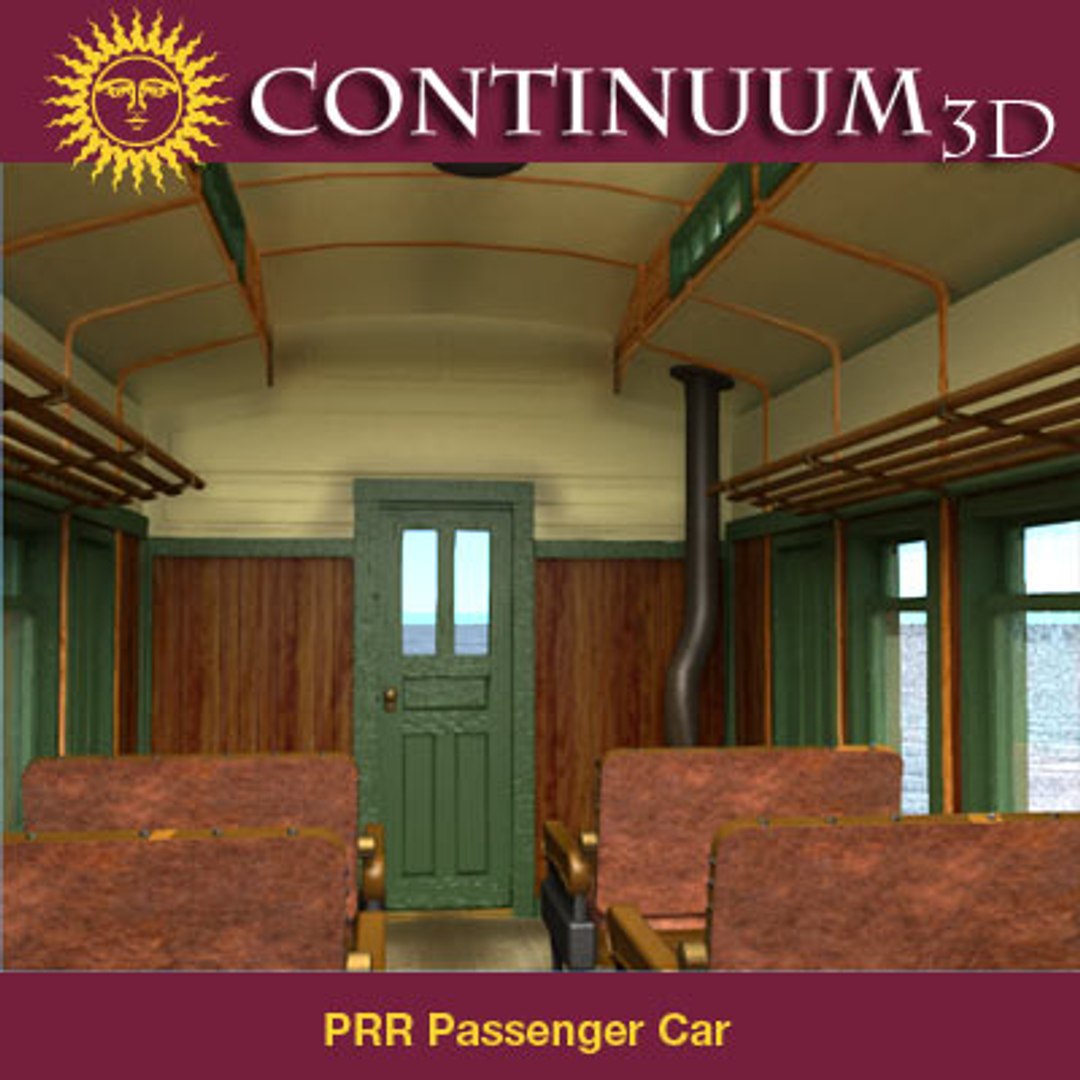 Prr Passenger Car 3d Model