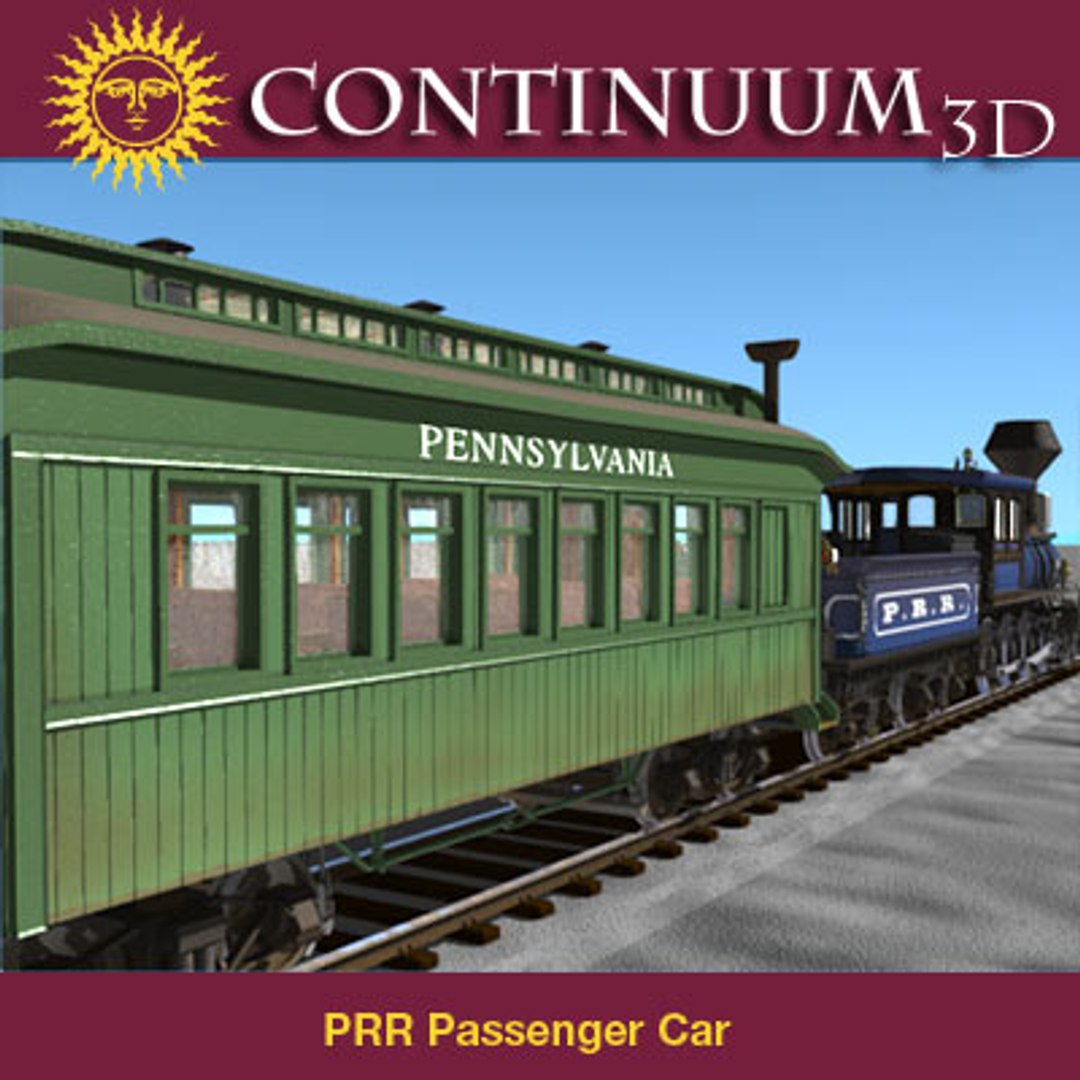 Prr Passenger Car 3d Model