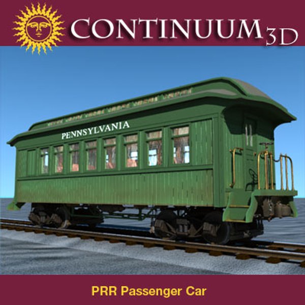 prr passenger car 3d model
