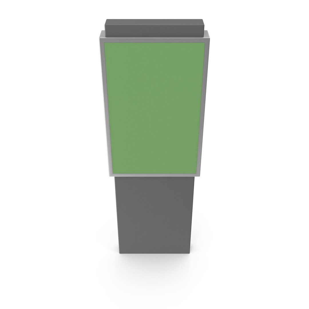 Sleek 3D Kiosk Model Model - TurboSquid 2164216