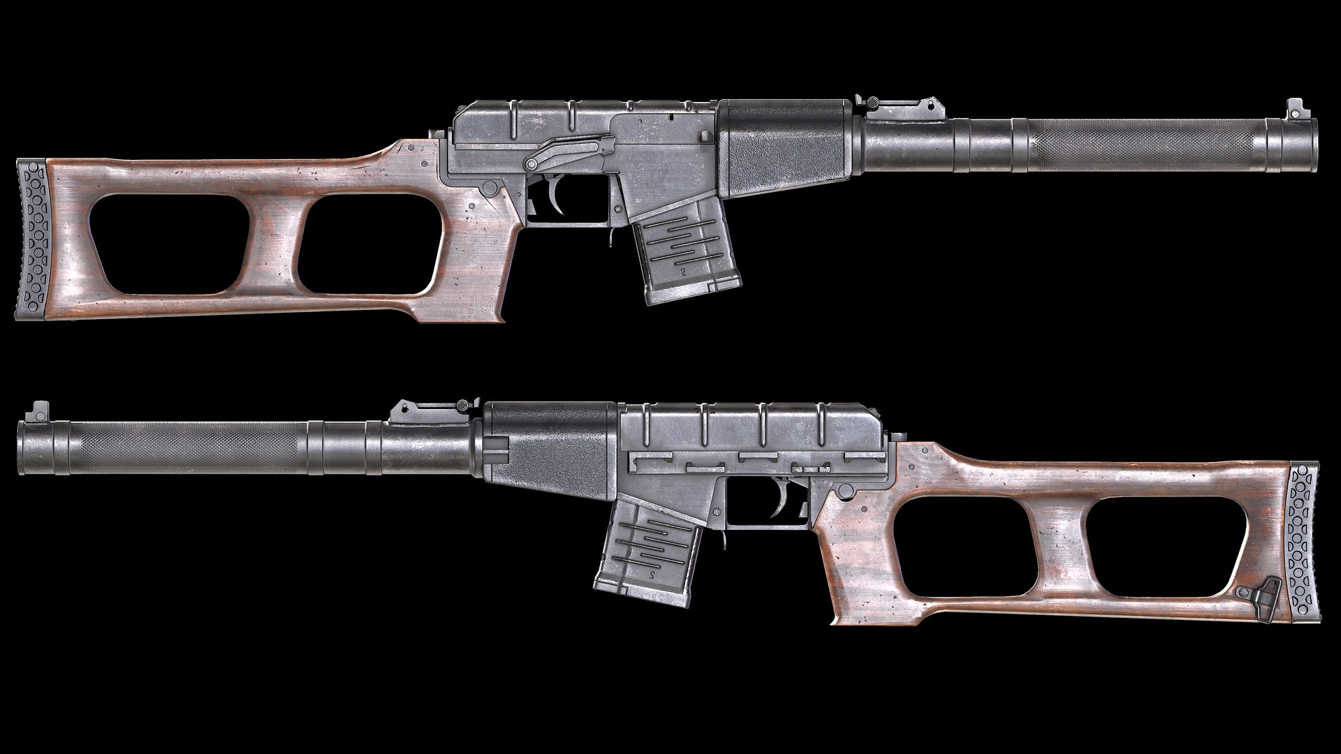 3D Model VSS Vintorez PBR Low-poly 3D Model - TurboSquid 1802864