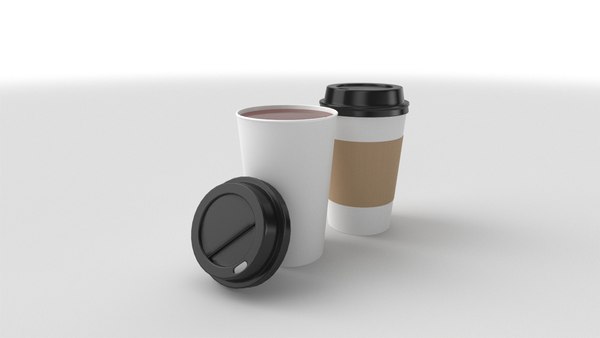 3D model coffee cappuccino paper cup tea - TurboSquid 1438236