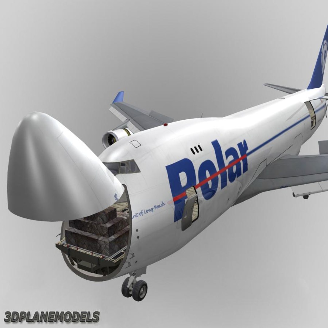 3d b747-400 polar air cargo model