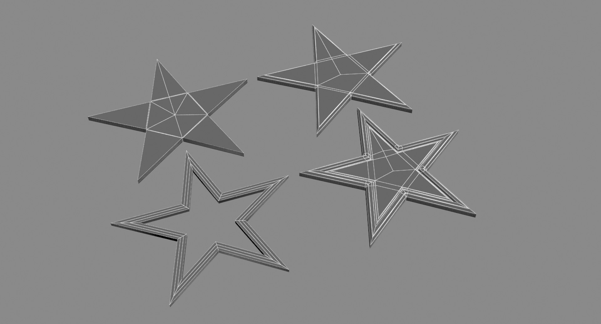 Stars shapes model - TurboSquid 1383595