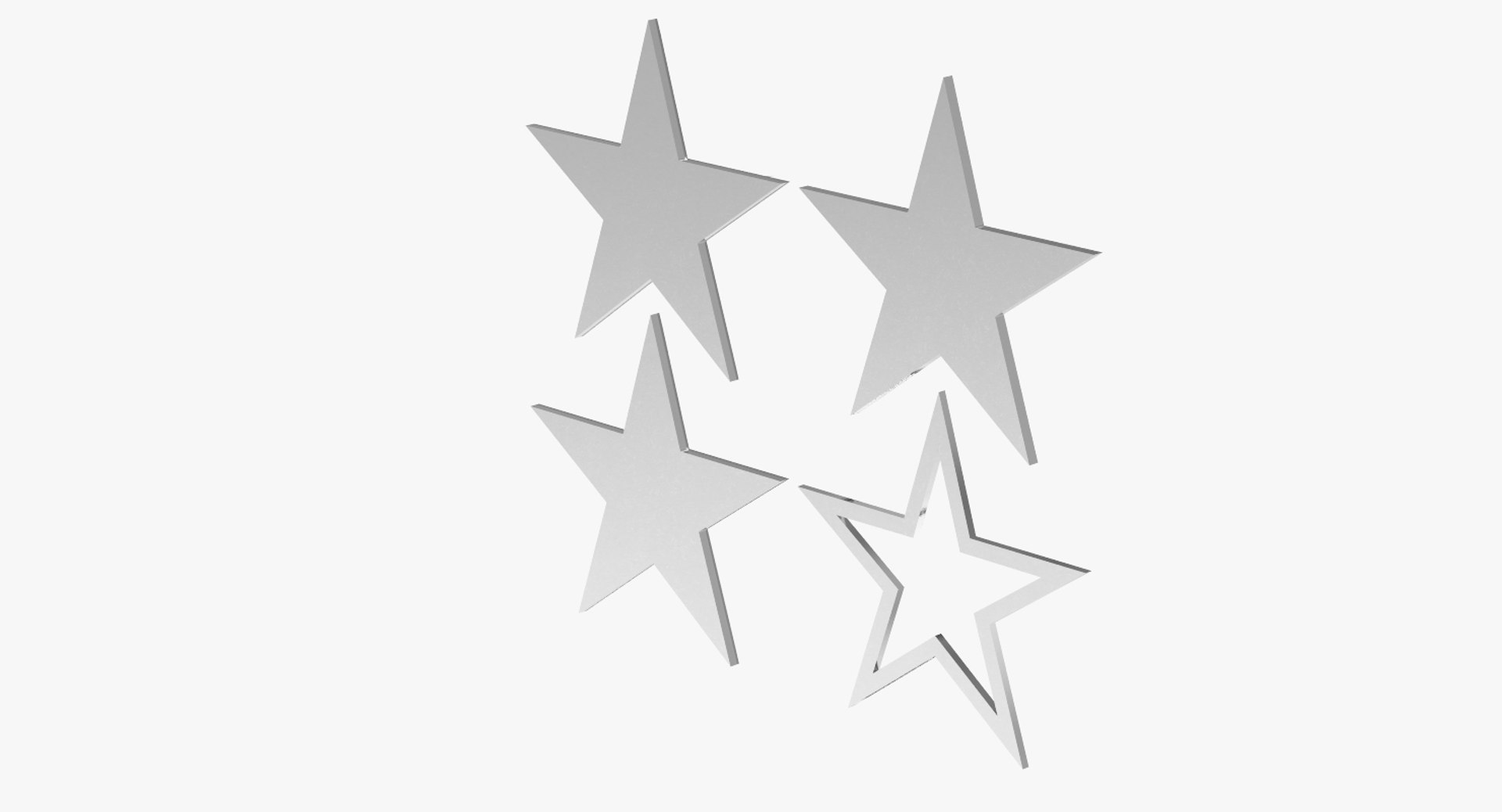 Stars shapes model - TurboSquid 1383595