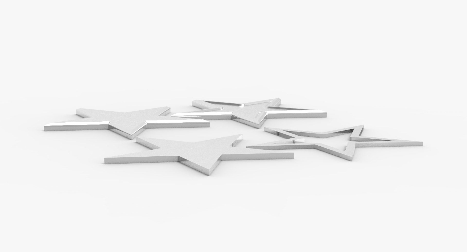 Stars shapes model - TurboSquid 1383595