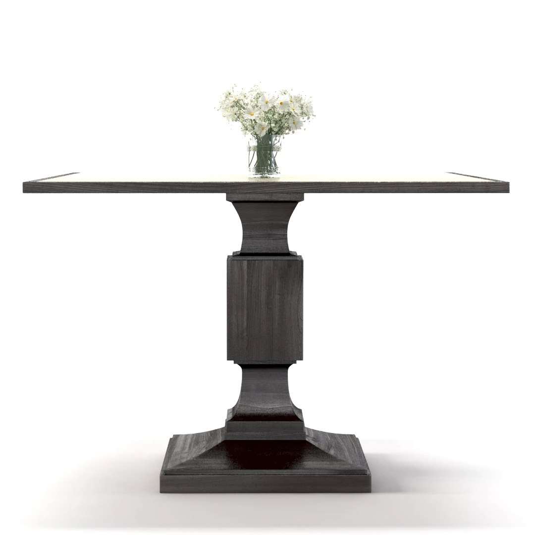 Free 3D Block Dining Table By Thomas Pheasant For Baker - TurboSquid ...