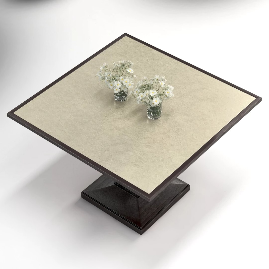 Free 3D Block Dining Table By Thomas Pheasant For Baker - TurboSquid ...