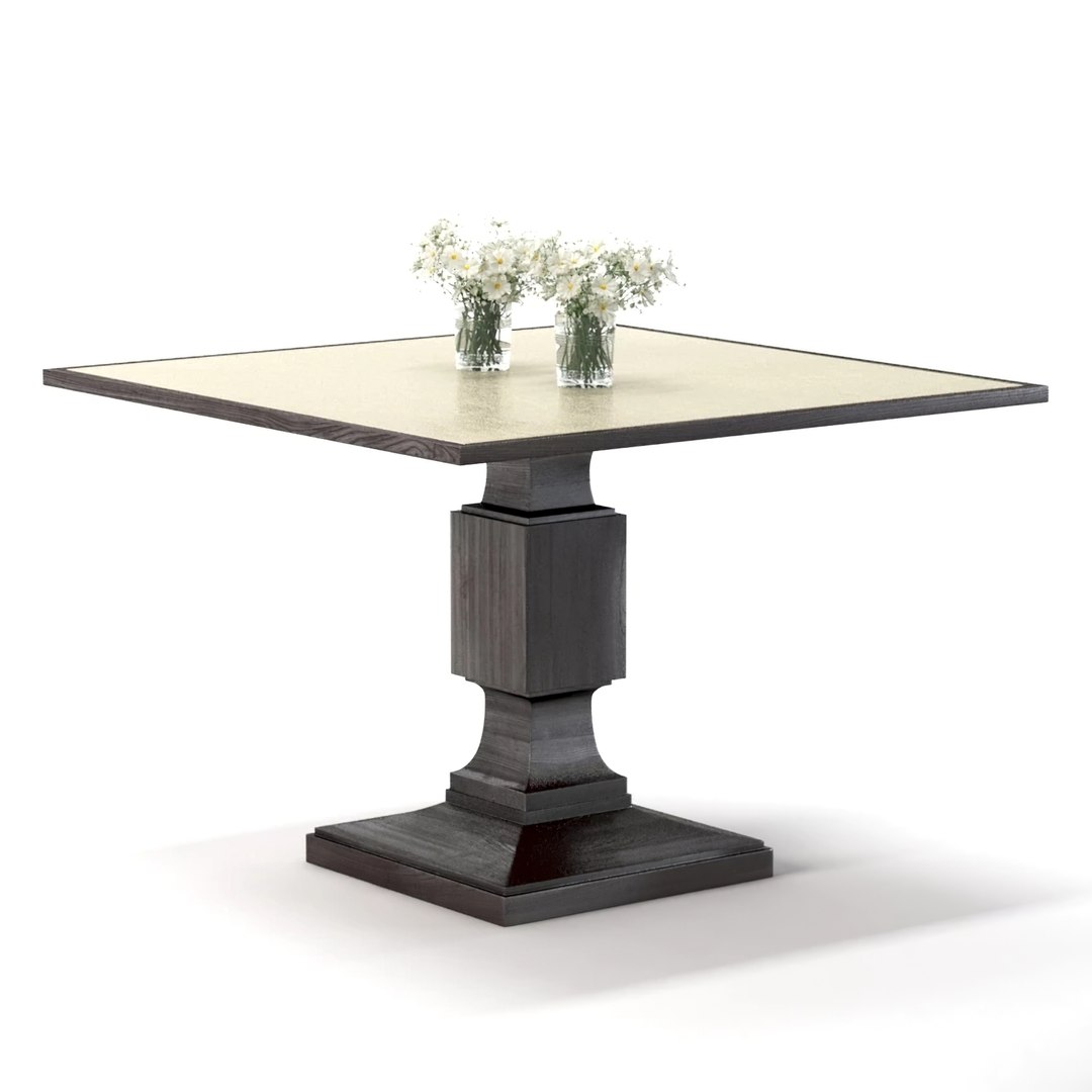 Free 3D Block Dining Table By Thomas Pheasant For Baker - TurboSquid ...