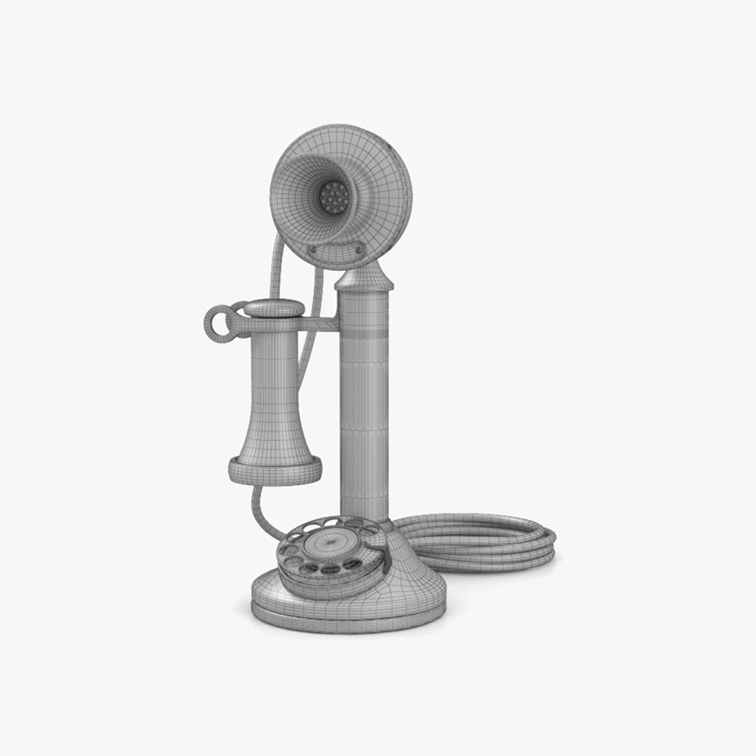 3D Candlestick Phone - TurboSquid 1979526