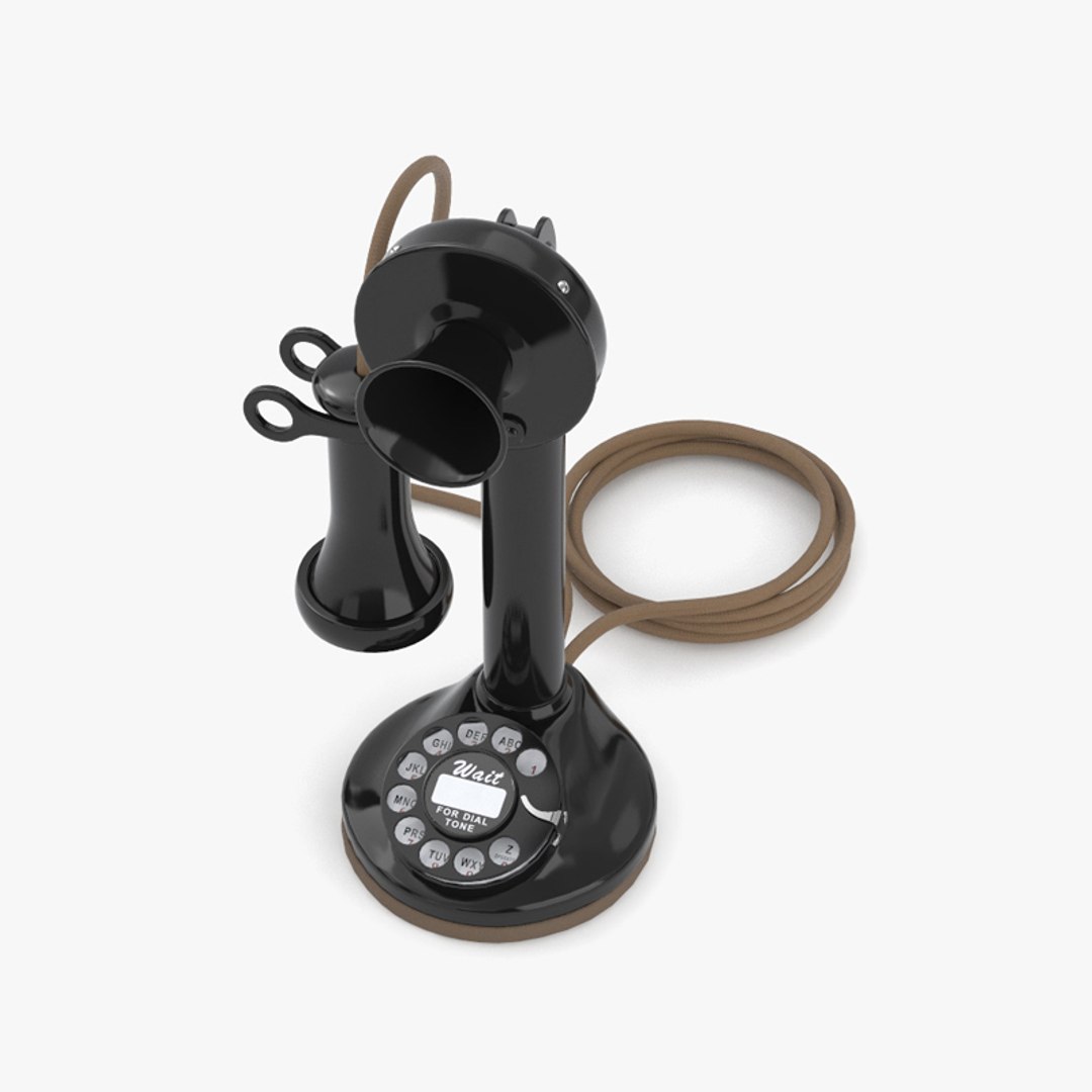 3D Candlestick Phone - TurboSquid 1979526