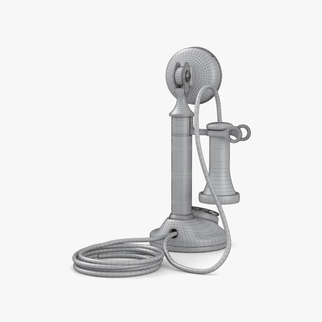 3D Candlestick Phone - TurboSquid 1979526