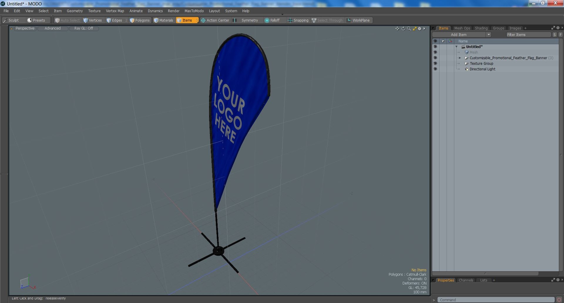 3D Customizable Promotional Feather Flag Banner Model - TurboSquid 2235581