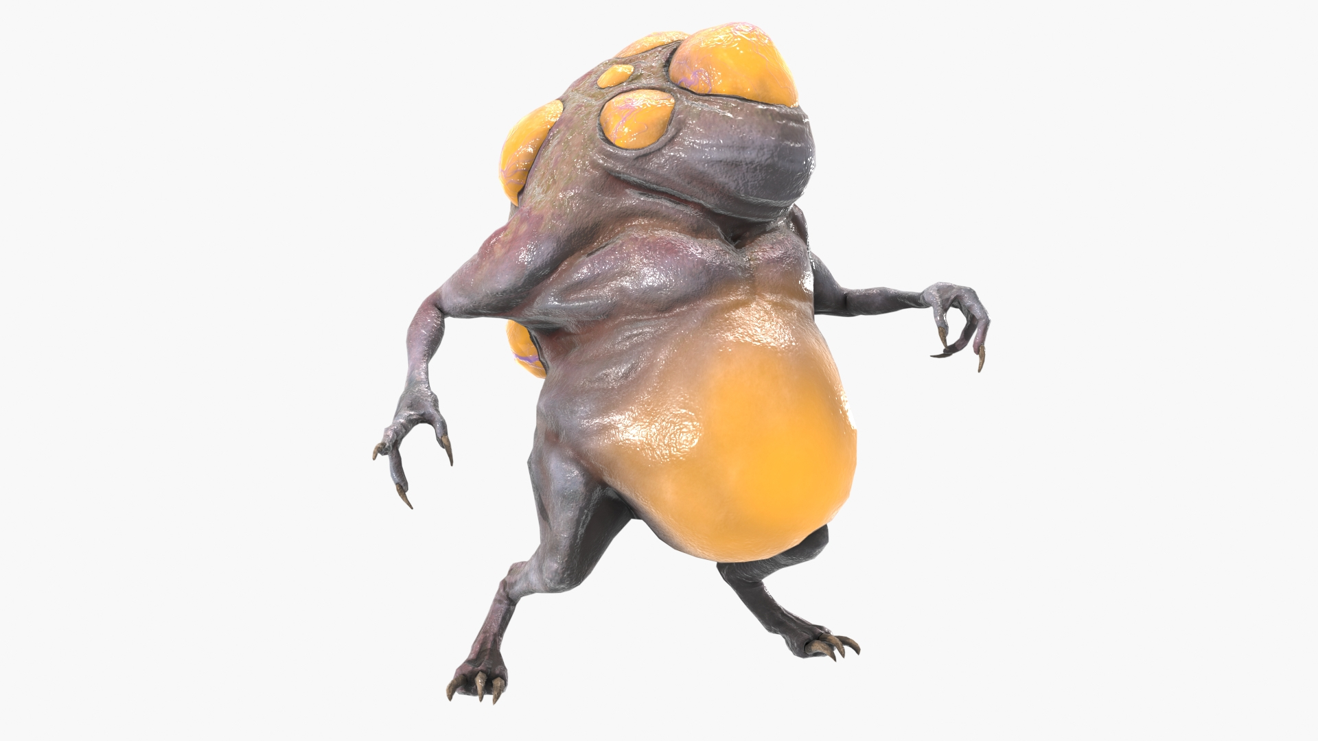 Sci-fi Bloated Alien Monster Creature Animal Beast with Zbrush files 3D ...