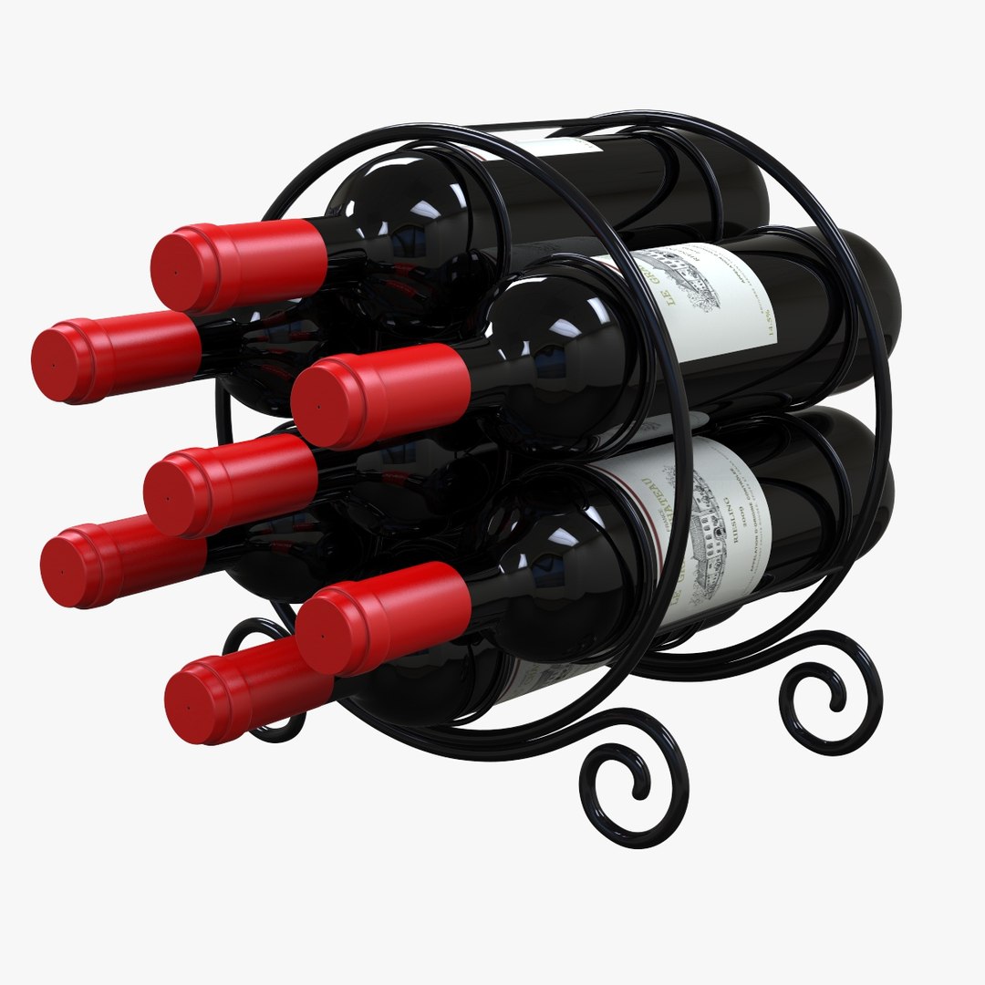 Circular wine rack 3D model - TurboSquid 1177827