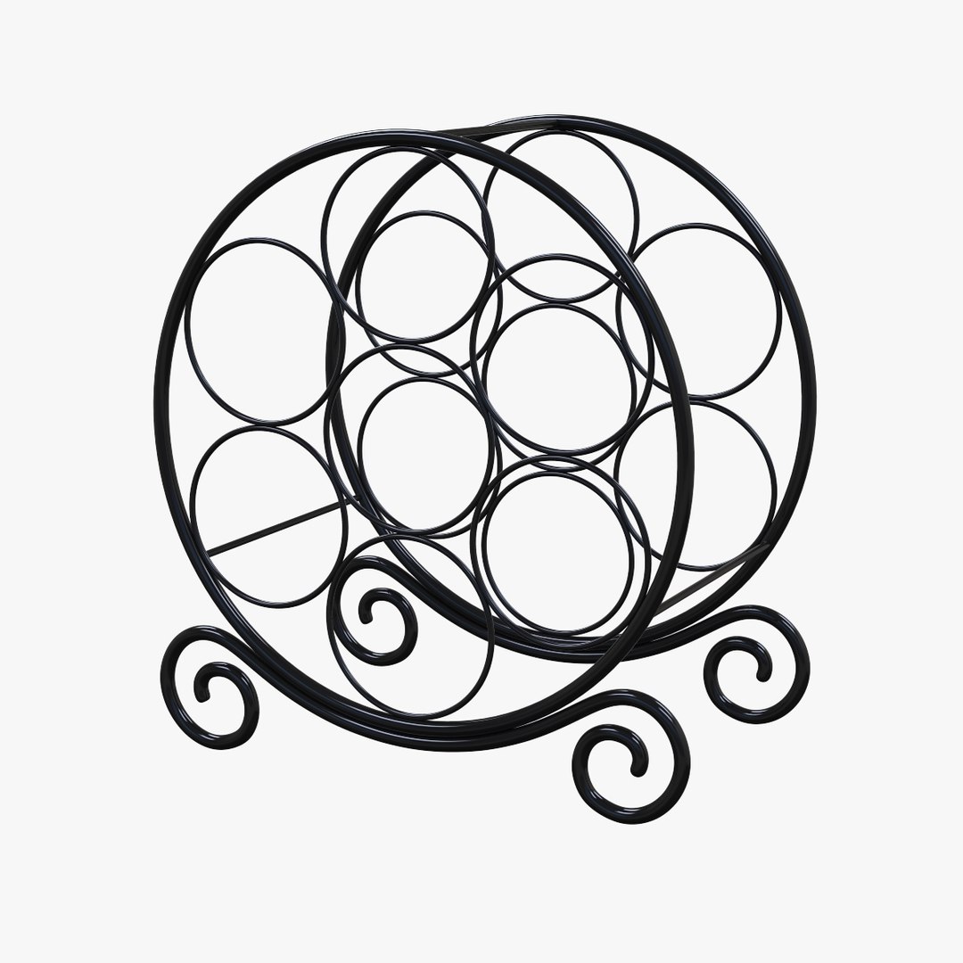 Circular Wine Rack 3D Model - TurboSquid 1177827