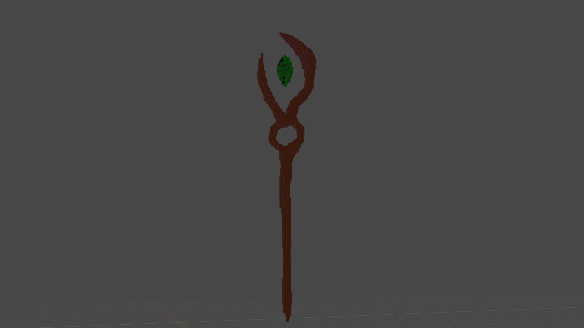3D Magic Staff Minecraft Pixel - TurboSquid 2019774