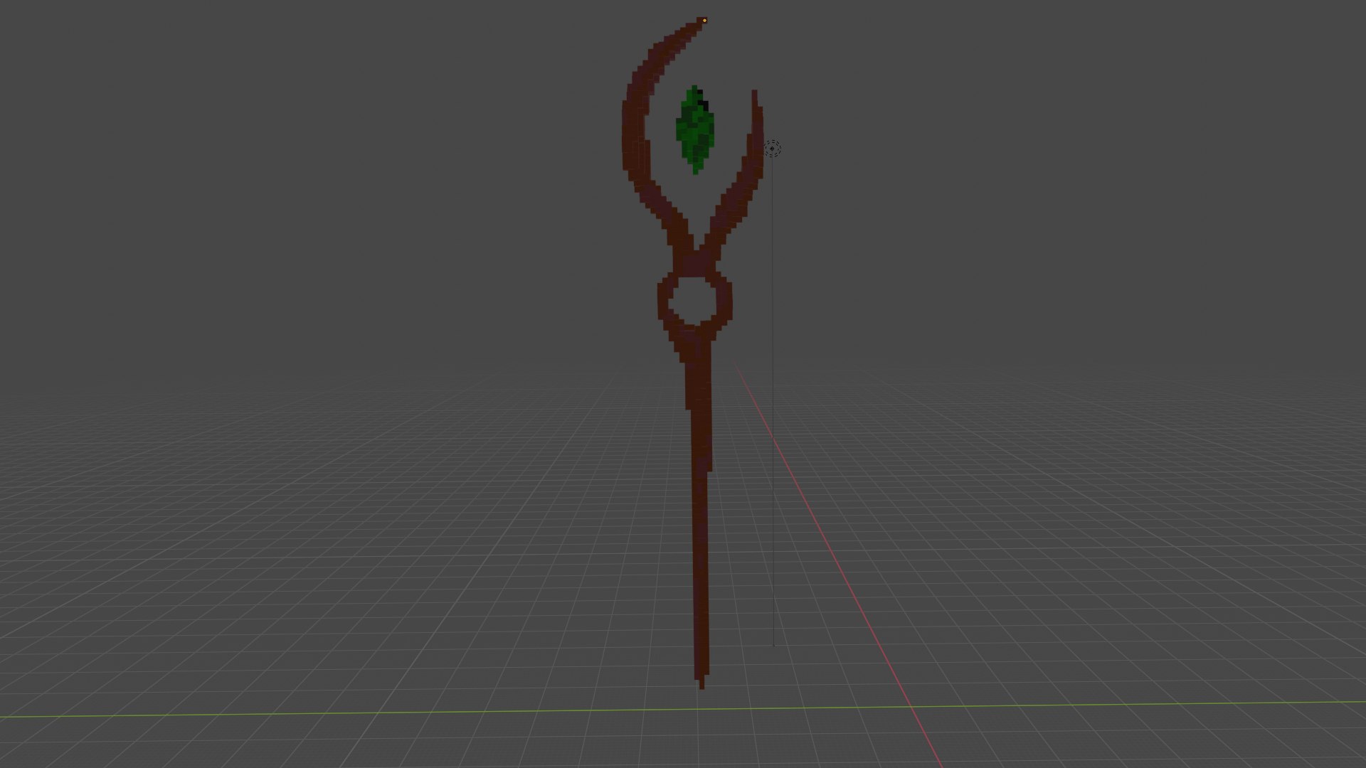 3D Magic Staff Minecraft Pixel - TurboSquid 2019774