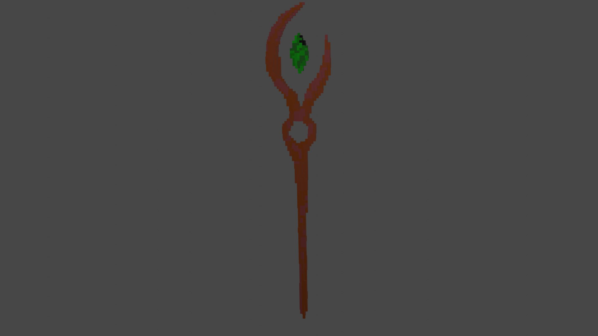 3D Magic Staff Minecraft Pixel - TurboSquid 2019774