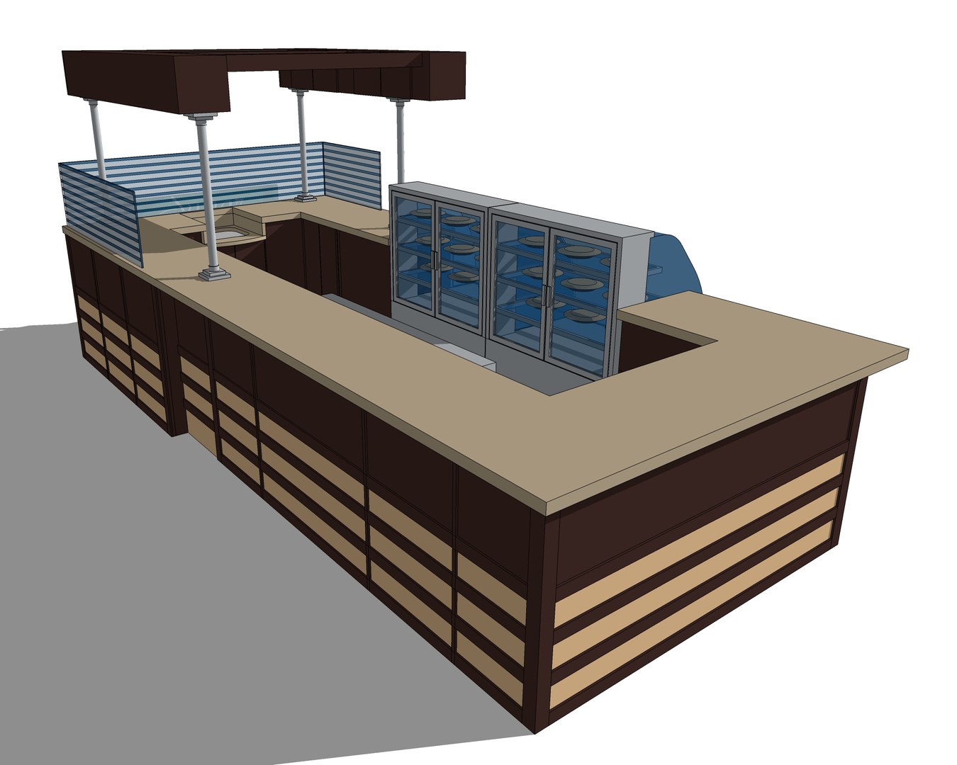 Coffee Kiosk 3d 3ds