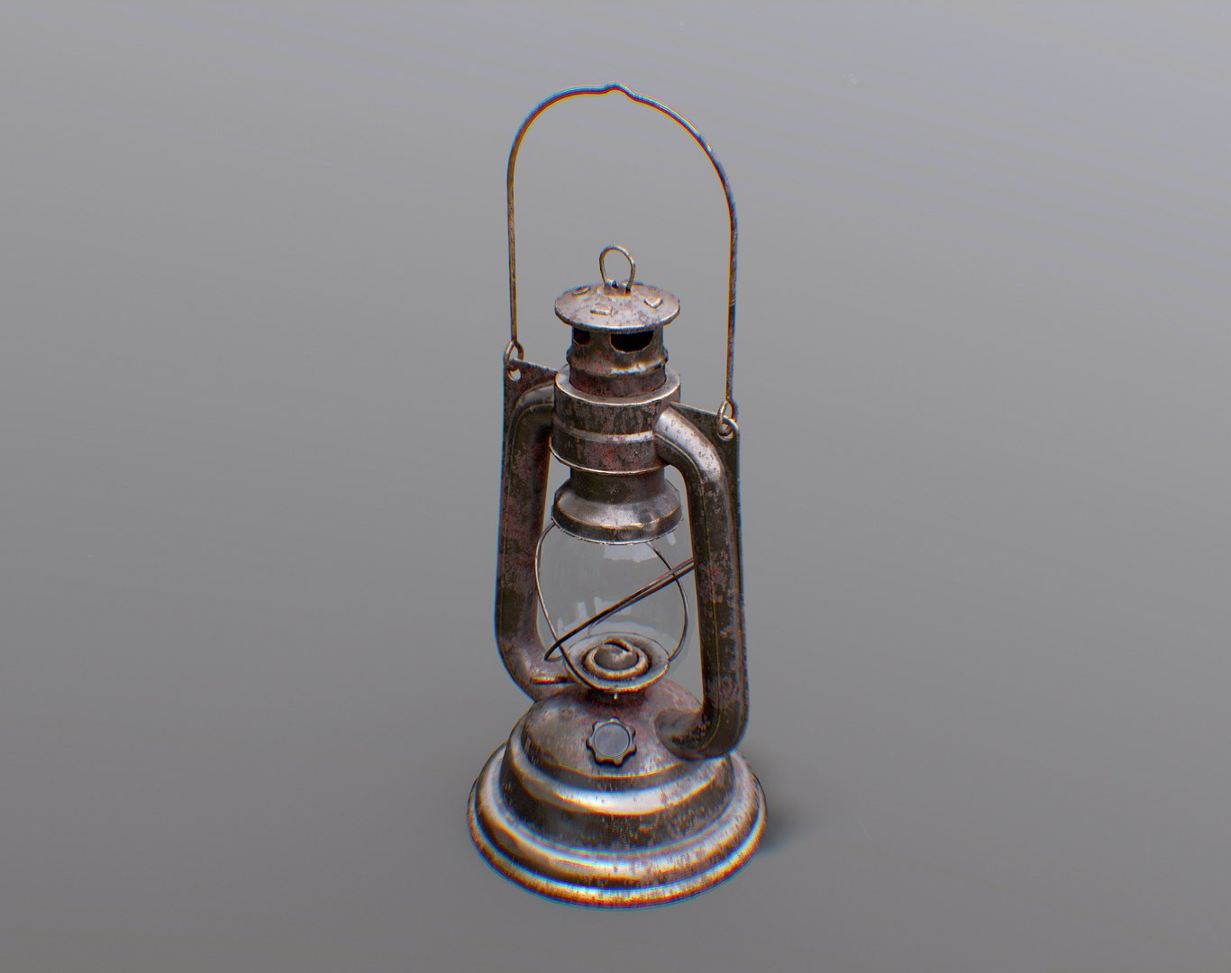 Rusty Oil Lamp 3D Model - TurboSquid 2329818