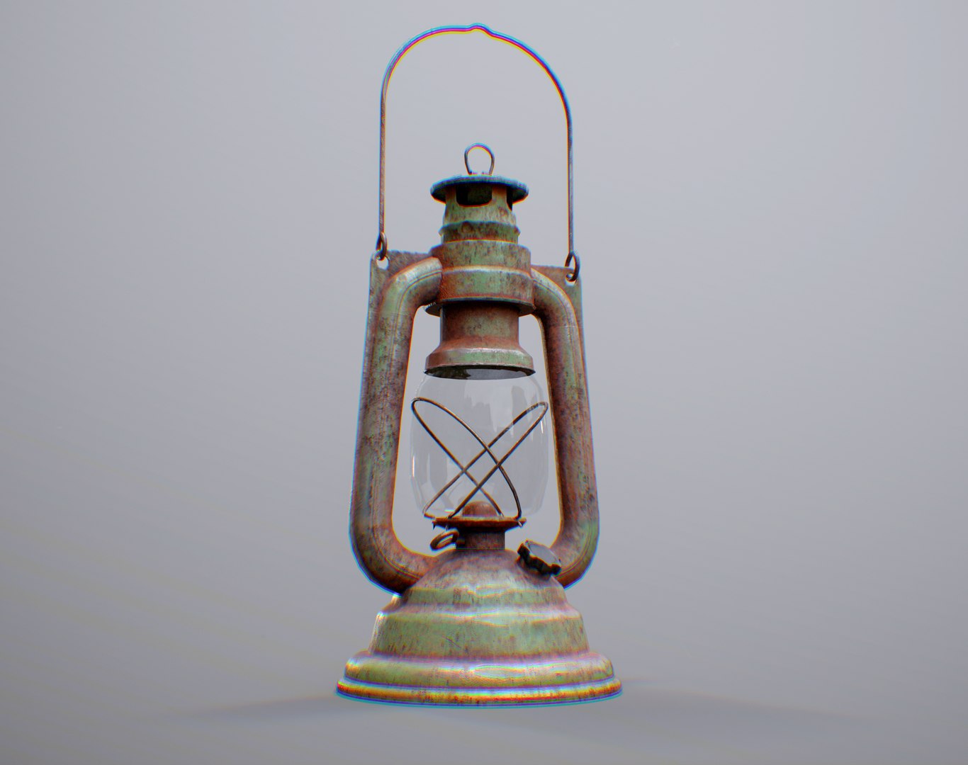 Rusty Oil Lamp 3D Model - TurboSquid 2329818