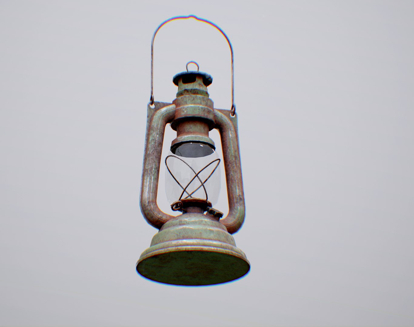 Rusty Oil Lamp 3D Model - TurboSquid 2329818