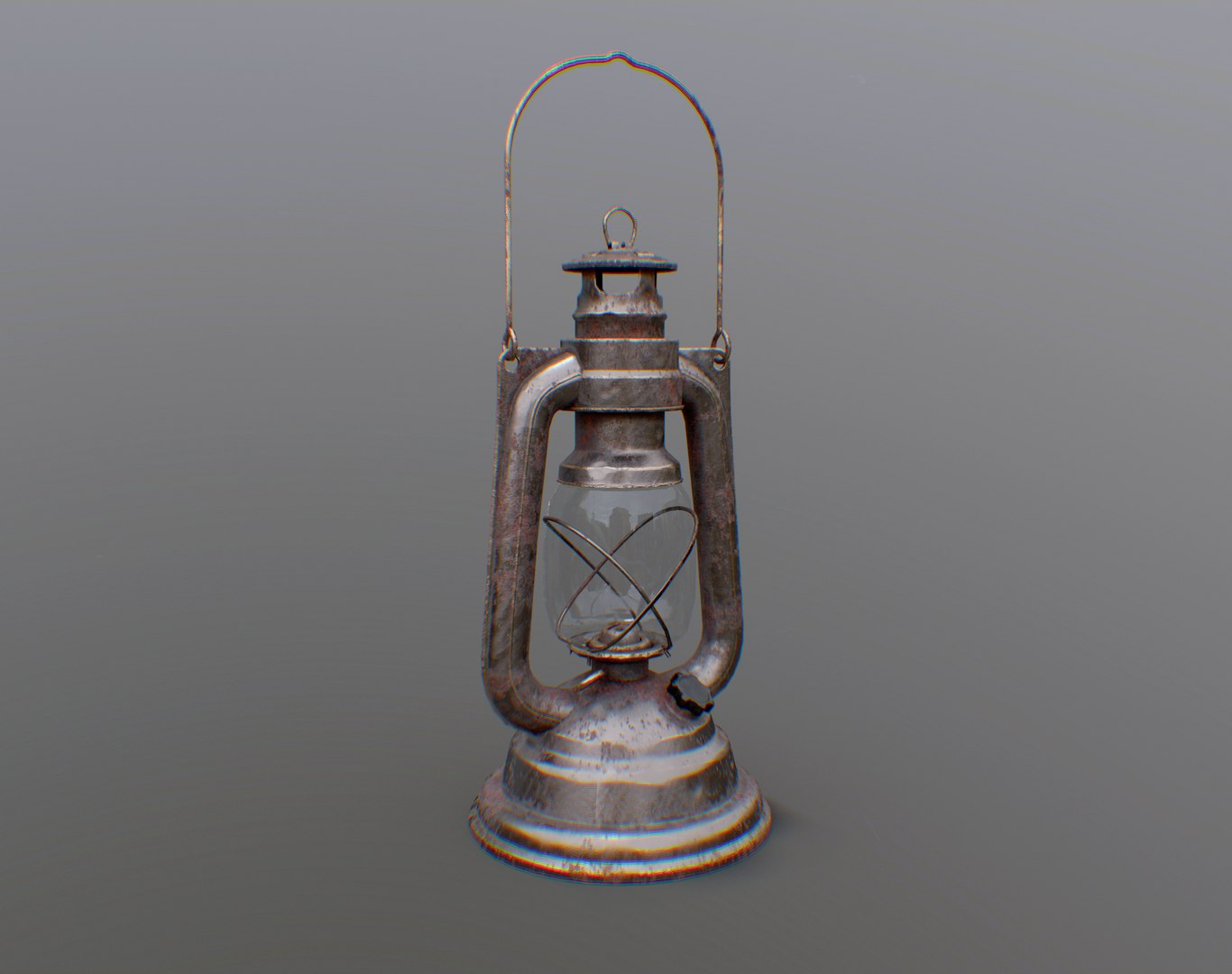 Rusty Oil Lamp 3D Model - TurboSquid 2329818