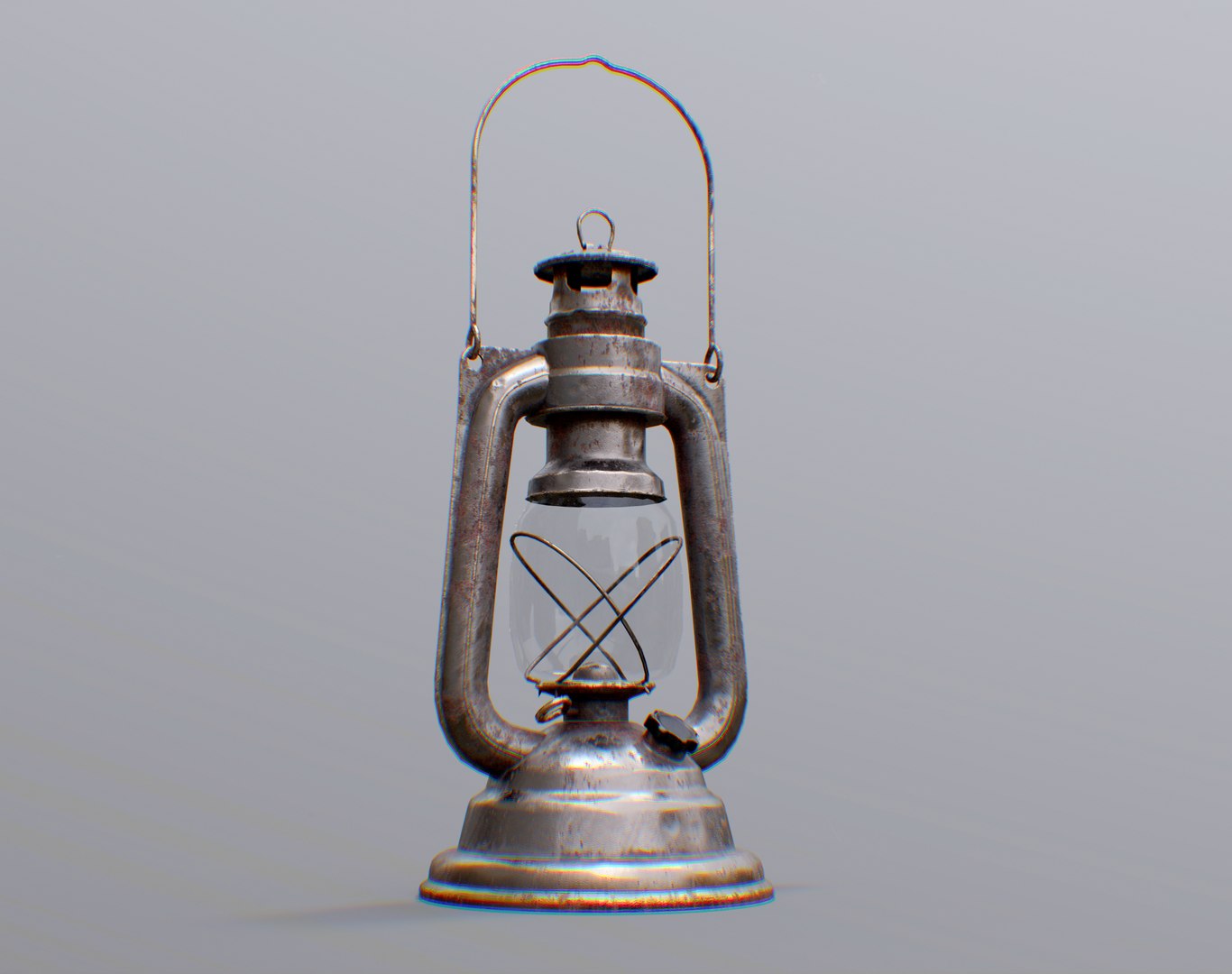Rusty Oil Lamp 3D Model - TurboSquid 2329818