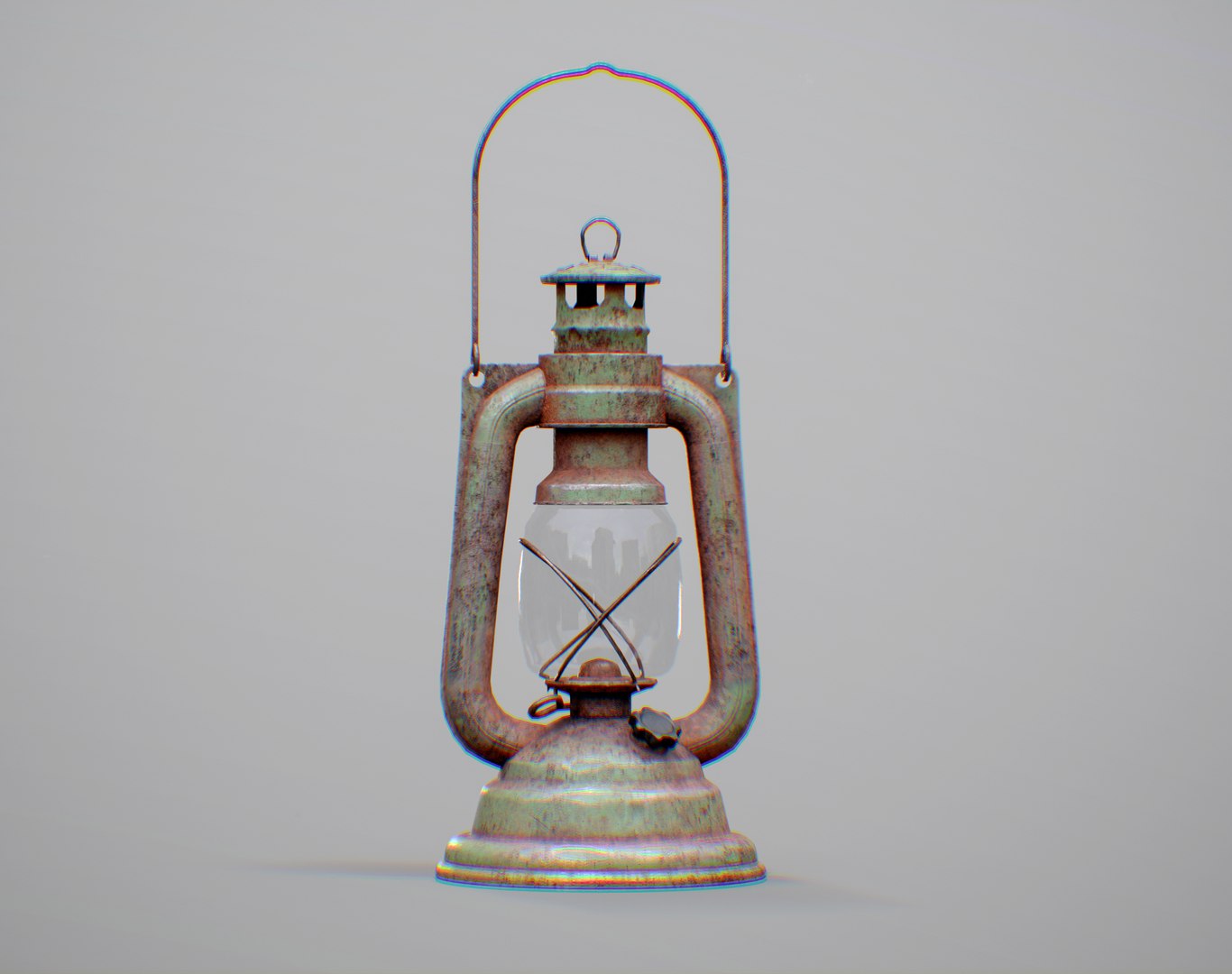 Rusty Oil Lamp 3D Model - TurboSquid 2329818