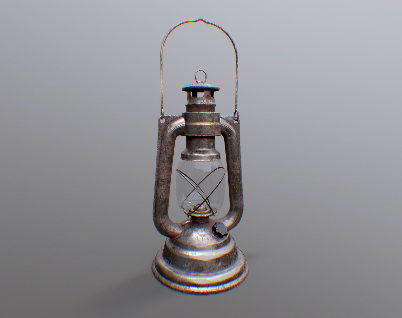 Rusty Oil Lamp 3D Model - TurboSquid 2329818